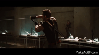 Wade Wilson Deflecting Bullets | X-Men Origins Wolverine (2009) Movie ...