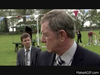 Midsomer Murders. Funny face. on Make a GIF