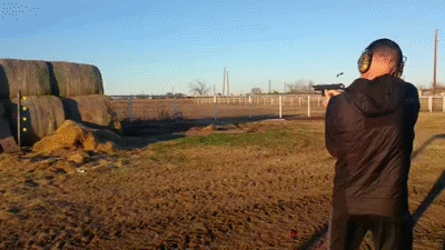 Shooting a Fully Automatic 9mm Glock Machine Gun on Make a GIF