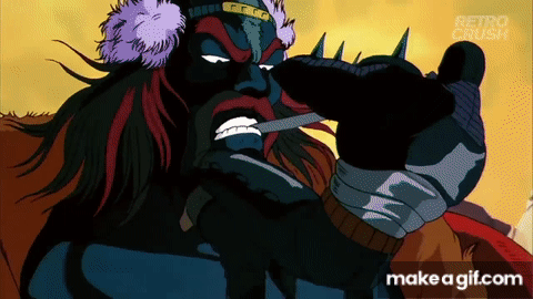 Raoh always flexes hard because he never gets off the horse | 'Fist of ...