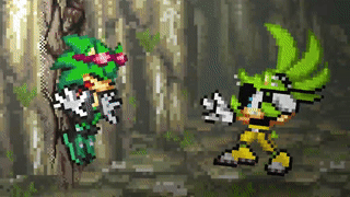 Scourge VS Surge (pivot sprite battle) on Make a GIF