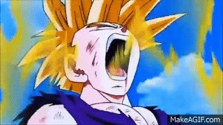 Gohan Goes SSJ2 for the first time HD on Make a GIF