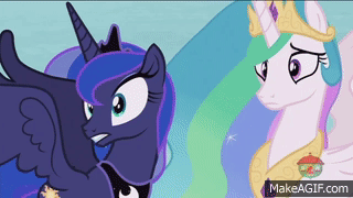Day Breaker And Nightmare Moon Fight part 1 on Make a GIF