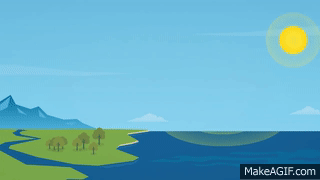 How does rain form and what is the water cycle? on Make a GIF