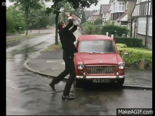 John Cleese Car Gif