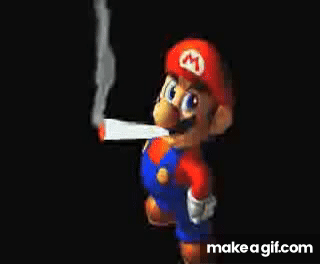 Super Mario Smoking Weed The Movie on Make a GIF