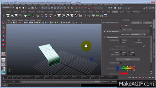 Input Mesh Attract (nCloth) #example_01 on Make a GIF