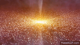 3D Animation Galaxy (Quasar) rotating on Make a GIF