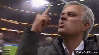 Mourinho celebrating Europa League Win on Make a GIF