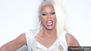 RuPaul laughing on Make a GIF
