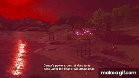 ZELDA BOTW: Very First BLOOD MOON Cutscene on Make a GIF