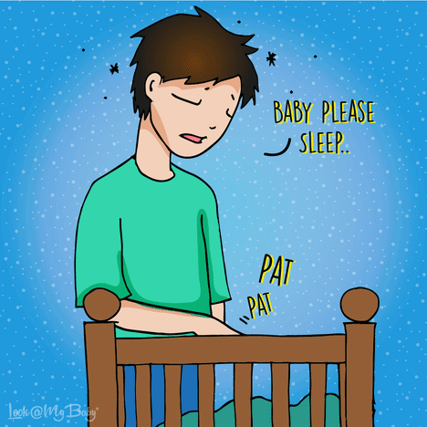 Baby Bedtime - Clumsy Daddy on Make a GIF