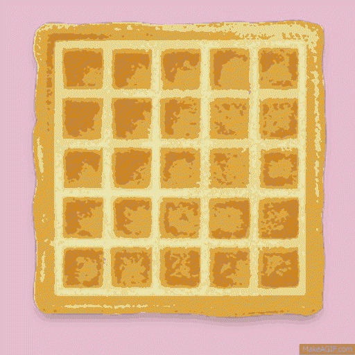 dripping blue waffle on Make a GIF