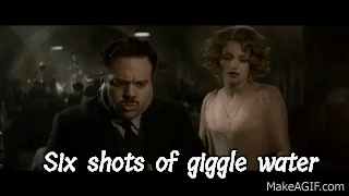 Six shots of giggle water on Make a GIF