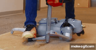 Chainsaw vs. Robot on Make a GIF
