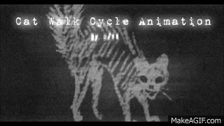 Cat Walk Cycle on Make a GIF