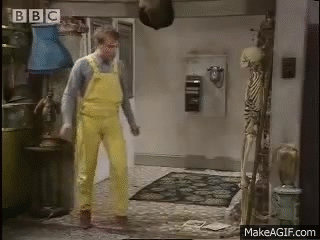 The party - The Young Ones - BBC comedy on Make a GIF