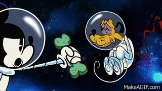 Space Walkies | A Mickey Mouse Cartoon | Disney Shorts on Make a GIF