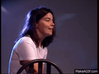 Bjork - INTERVIEW 1993 on Make a GIF