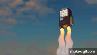 Flying Vending Machine on Make a GIF
