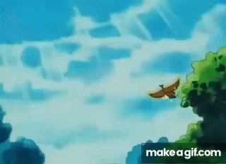 Ash meets Ho Oh on Make a GIF