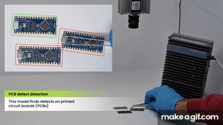 Unveiling Data Monsters' PCB Defect Detection System with Siemens TensorBox IPC520A on Make a GIF