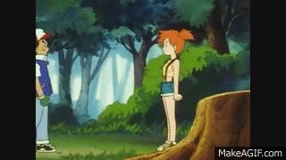 ash gets slappede by misty on Make a GIF