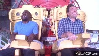 Jimmy and Kevin Hart Ride a Roller Coaster on Make a GIF