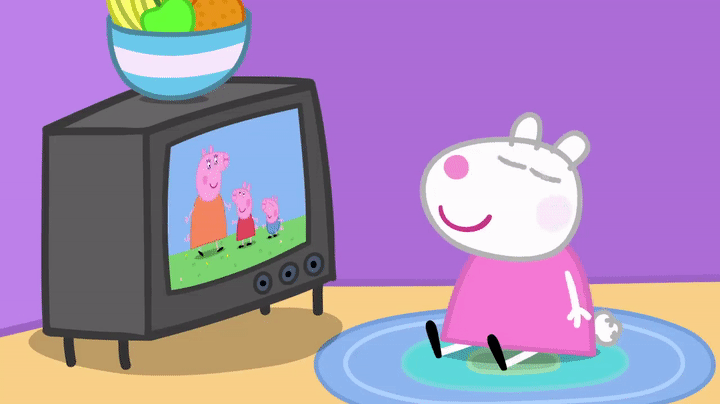 Peppa Pig is on TV | Peppa Pig Official | Family Kids Cartoon on Make a GIF