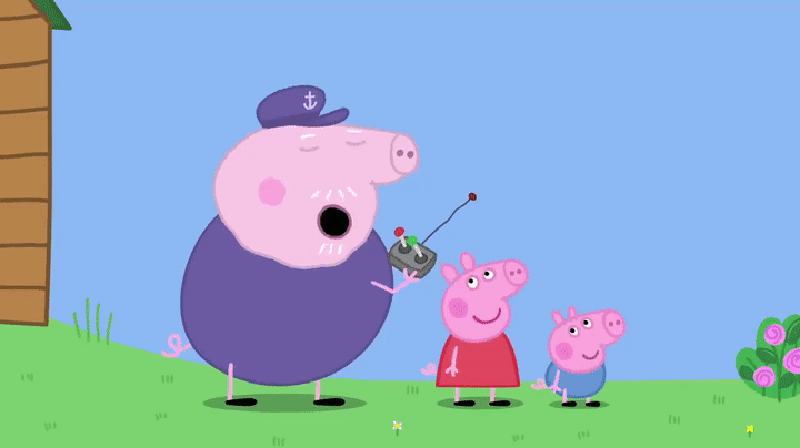 We Love Peppa Pig Grandpa's Toy Plane #46 on Make a GIF