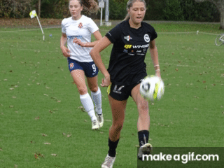 Hannah Saxon ball control on Make a GIF