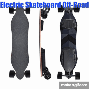 Electric Skateboard Off-Road on Make a GIF
