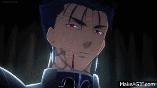 Fate/Stay night S2 The valiant death of Lancer [FULL SCENE] on Make a GIF