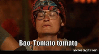 Liz Survivor Boo Tomato on Make a GIF