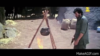 Gabbar Singh's Famous Dialogues | Kitne Aadmi The | Sholay on Make a GIF