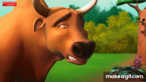 Stories for Kids | The Mouse and the Bull | Infobells on Make a GIF