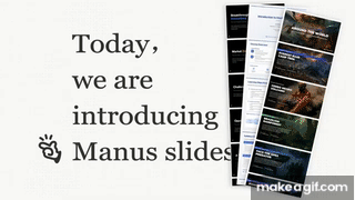 Introducing Manus Slides on Make a GIF