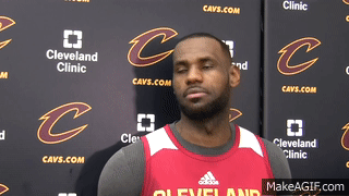Lebron afraid? Afraid he might crush someone. on Make a GIF