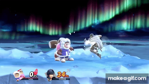 Smash Ultimate: Ice Climbers - How to Desync #1 on Make a GIF