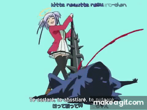 Bokusatsu Tenshi Dokuro-chan OP esp on Make a GIF