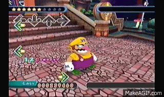 Dance Dance Revolution: Wario Mix on Make a GIF