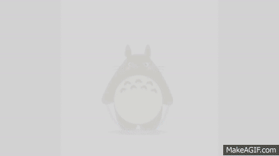 Funny animation of totoro making fitness on Make a GIF