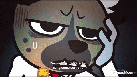Aggretsuko - All Haida moments (Eng sub) on Make a GIF