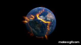 Major and minor Tectonic Plates on Make a GIF