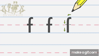 Write the letter F | Alphabet Writing lesson for children | The Singing ...
