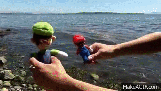 Cute Mario Bros. - Summer Fun 3 on Make a GIF