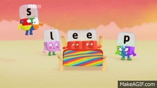 Alphablocks : Sleep - Series 4 - Episode 06 on Make a GIF