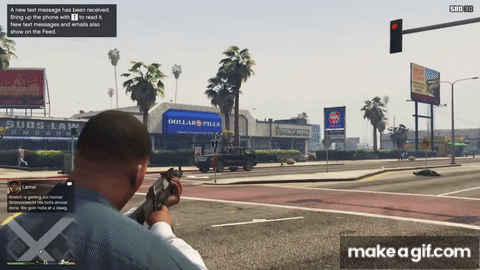 Grand Theft Auto 5 - Shooting Cars Out of Guns on Make a GIF