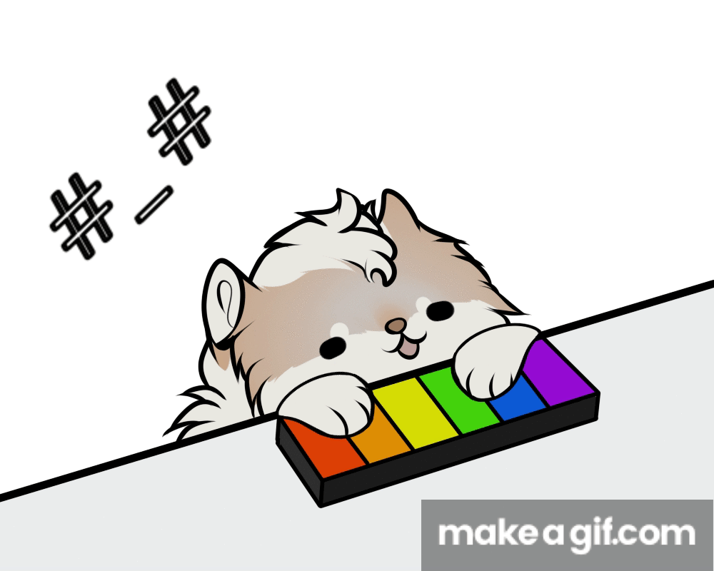 Piano Cat on Make a GIF