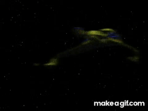 Klingon Bird of Prey Decloaking 2 on Make a GIF